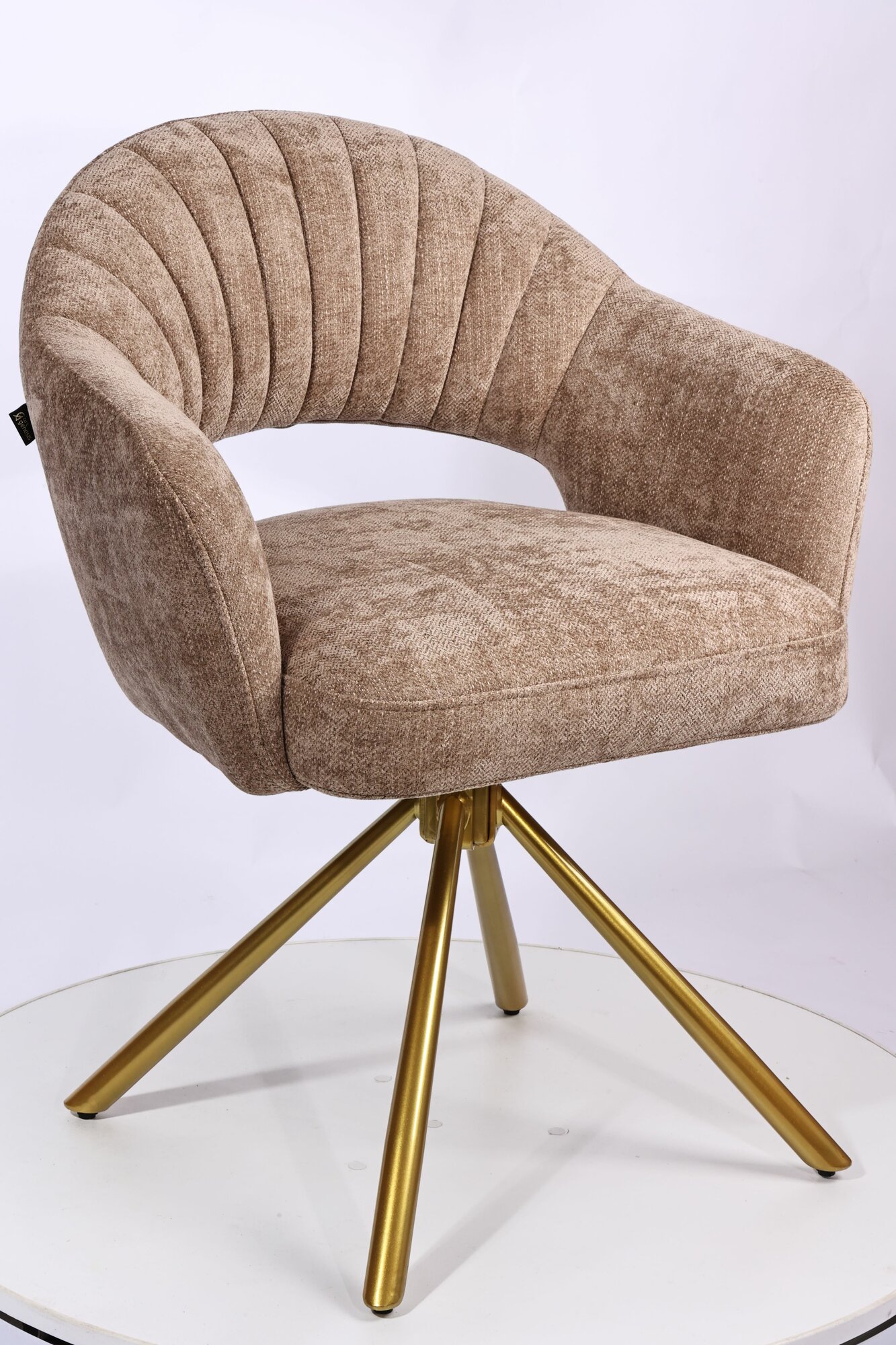 Стул-кресло Кристалл 4 шт, поворотный, мягкий, со спинкой, пружинный блок