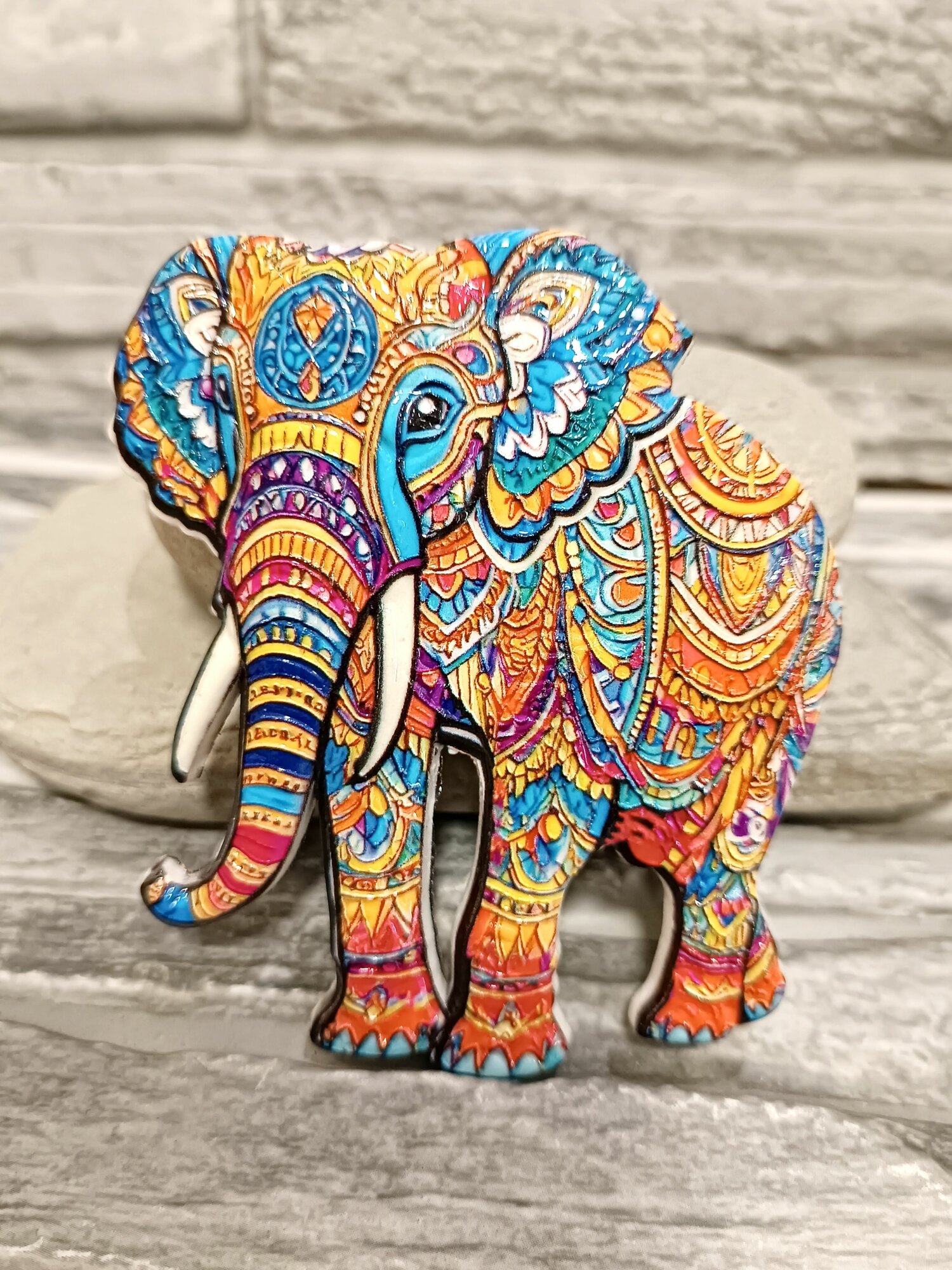 Магнит "Мудрый слон" подарочный на холодильник