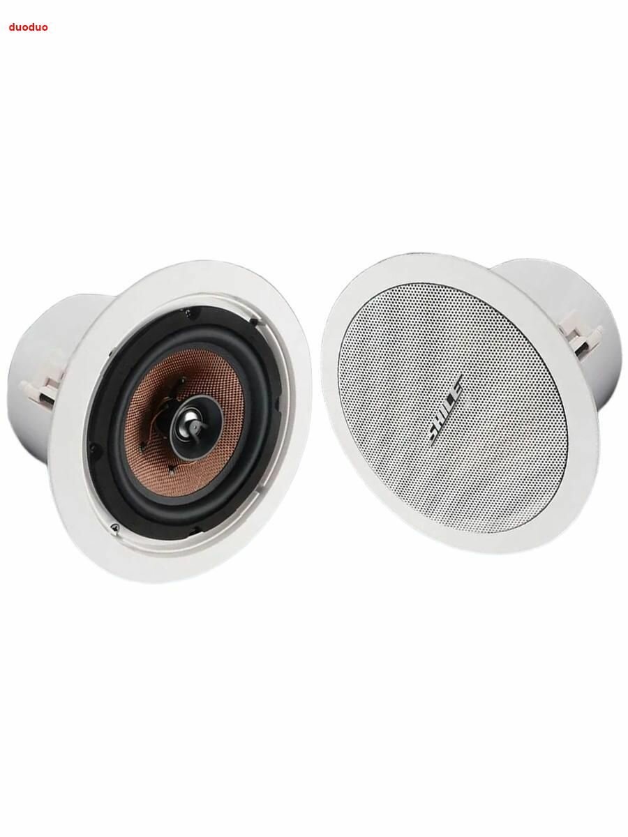 Встраиваемая потолочная акустика Demei 5 Стерео звук в 1 динамике! Влагозащита для ванной, сауны, Поворотный твитер, Монтаж за 5 минут BX - 205 (RMS 20W, 168мм)