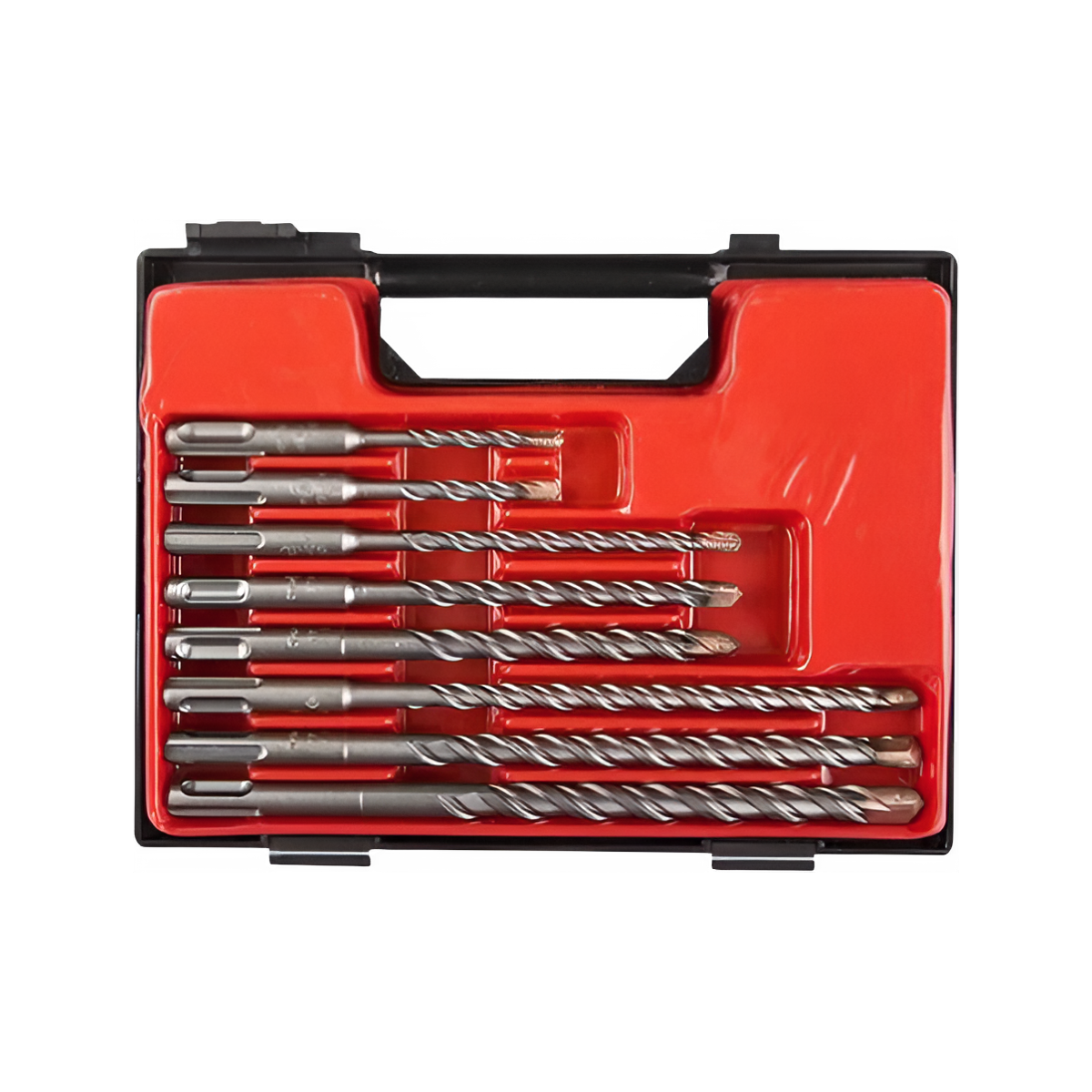 Набор буров Зубр Эксперт 29314-H8 серый, по бетону SDS-Plus 8 шт в кейсе