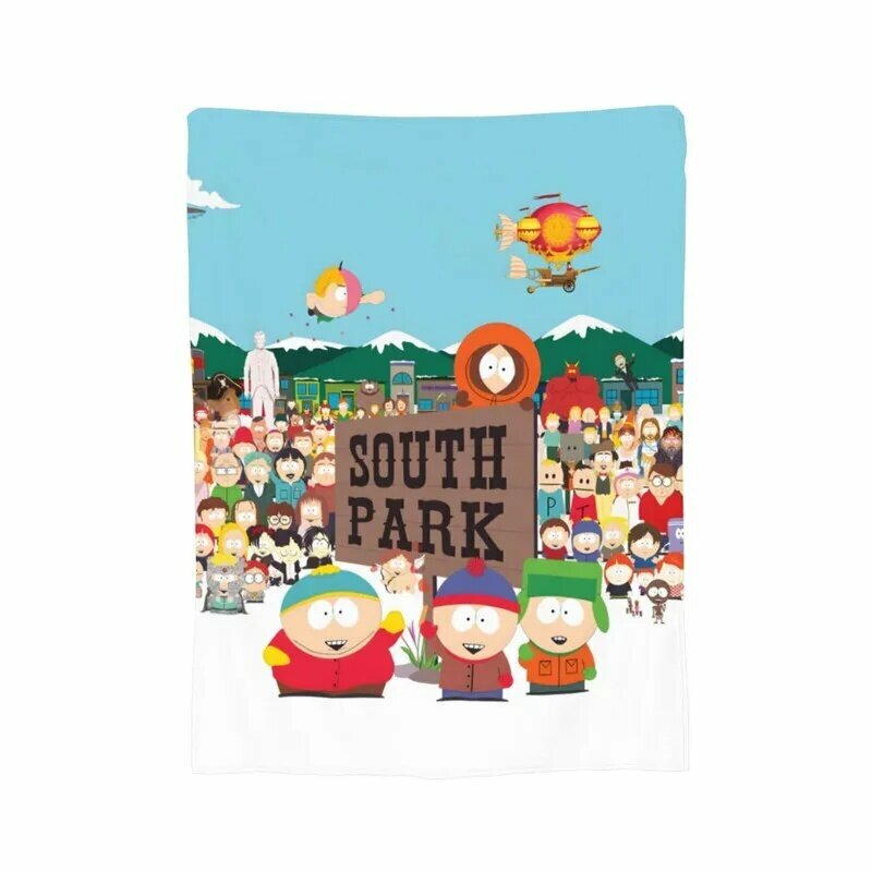 MXEB Плед South Park Пледы Южный Парк , Фланель, 150 см х 125 см