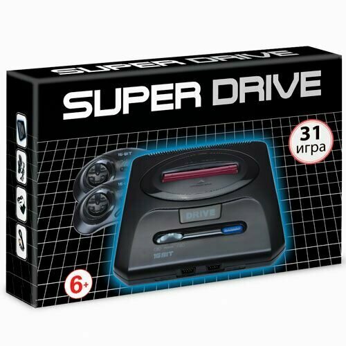 Игровая приставка 16-bit Super Drive Classic (31 игра)