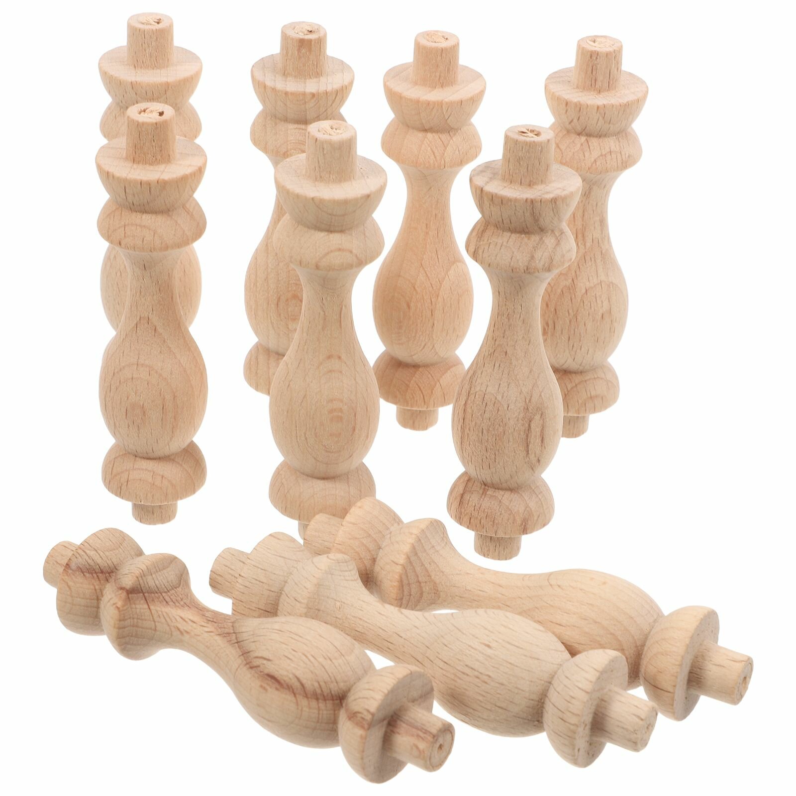 Балясина Из Натурального Дерева Для Декора Мебели, 10 Штук