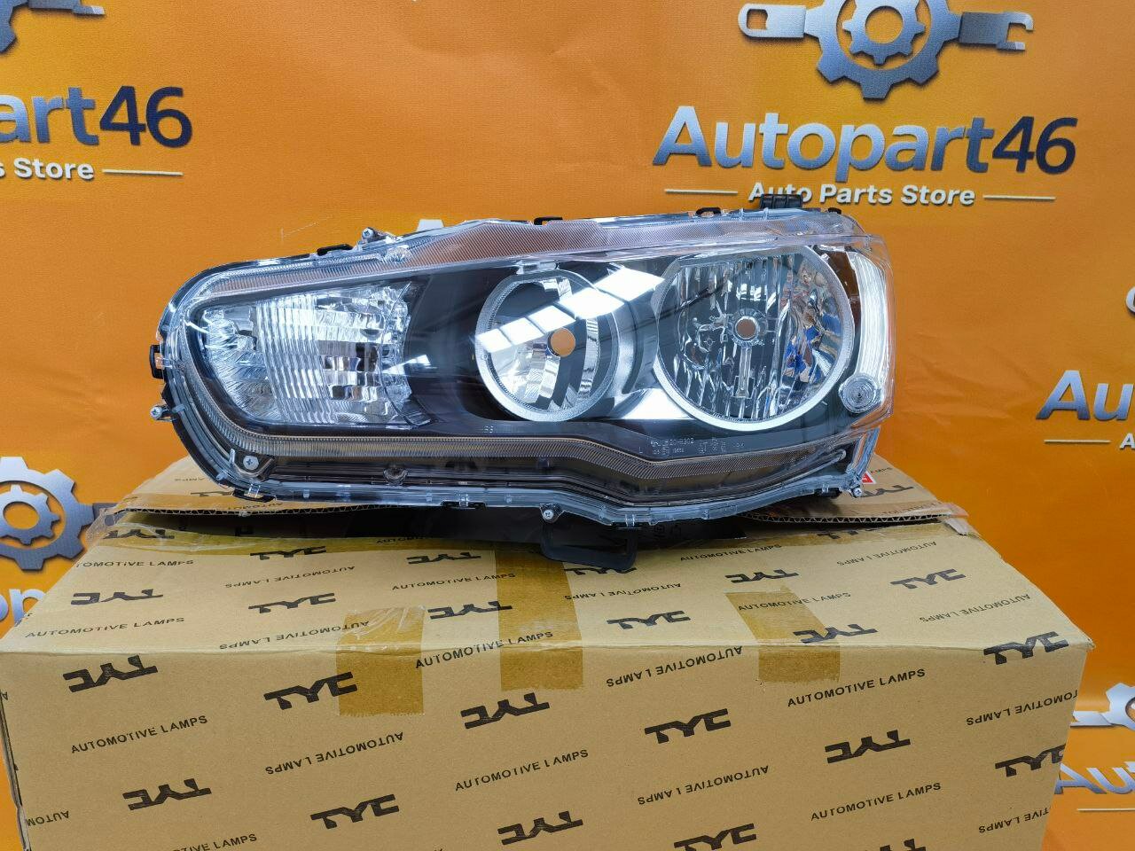 Левая фара митсубиси ланцер 10 MITSUBISHI LANCER 10 электрокорректор TYC