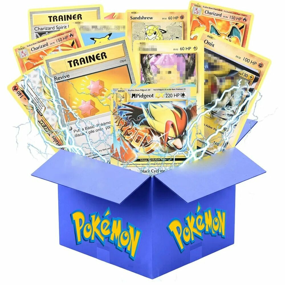 Коллекционные карточки "Pokemon", Покемон карты настольной игры,80 шт.
