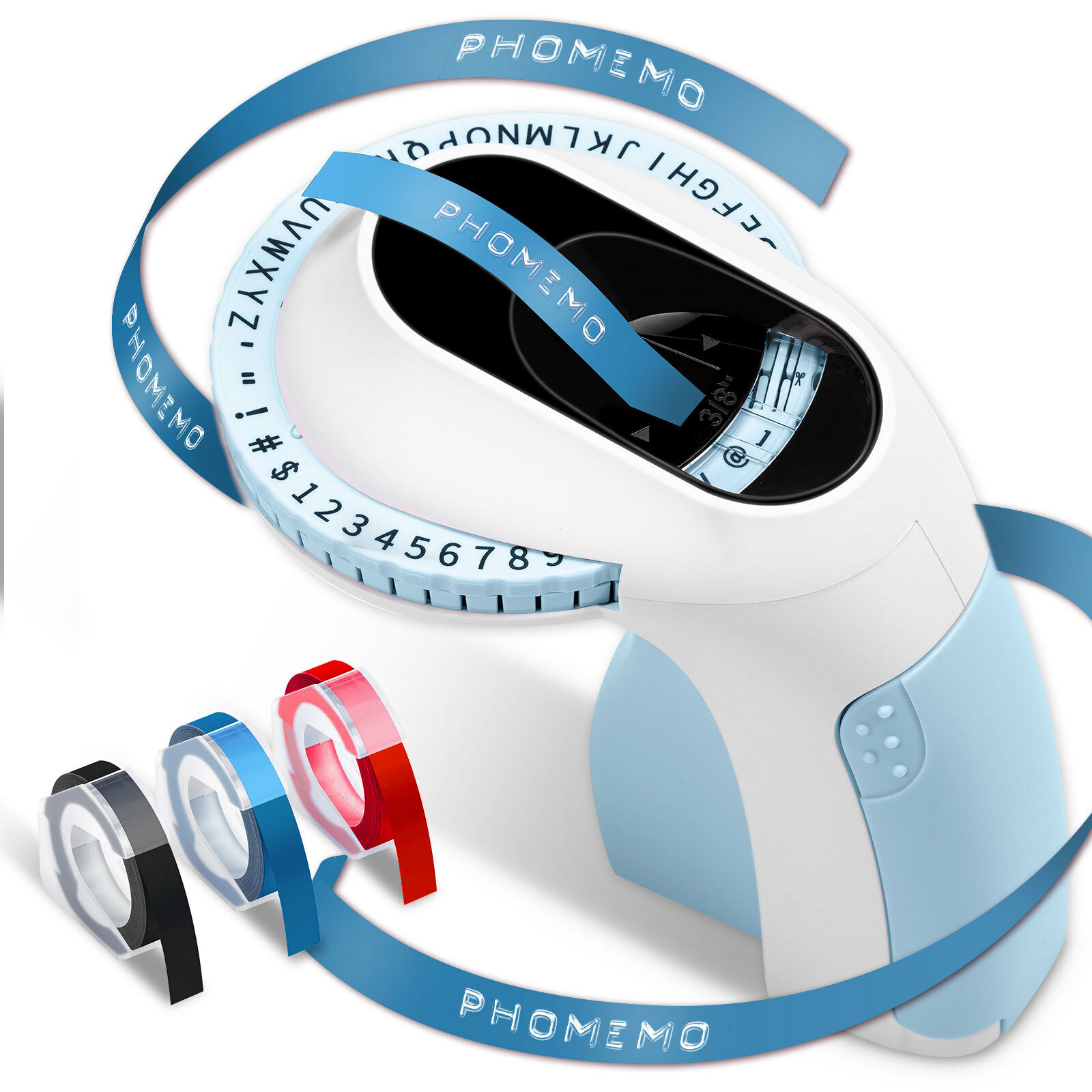Портативный принтер для этикеток Phomemo E975, мини-стикер-принтер с механическим тиснением, домашний принтер для этикеток.