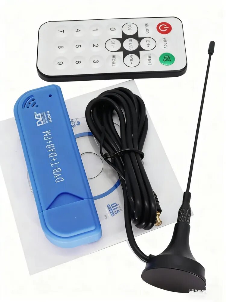 USB радиоприемник RTL-SDR Широкополосный радиосканер для компьютера, планшета, телефона