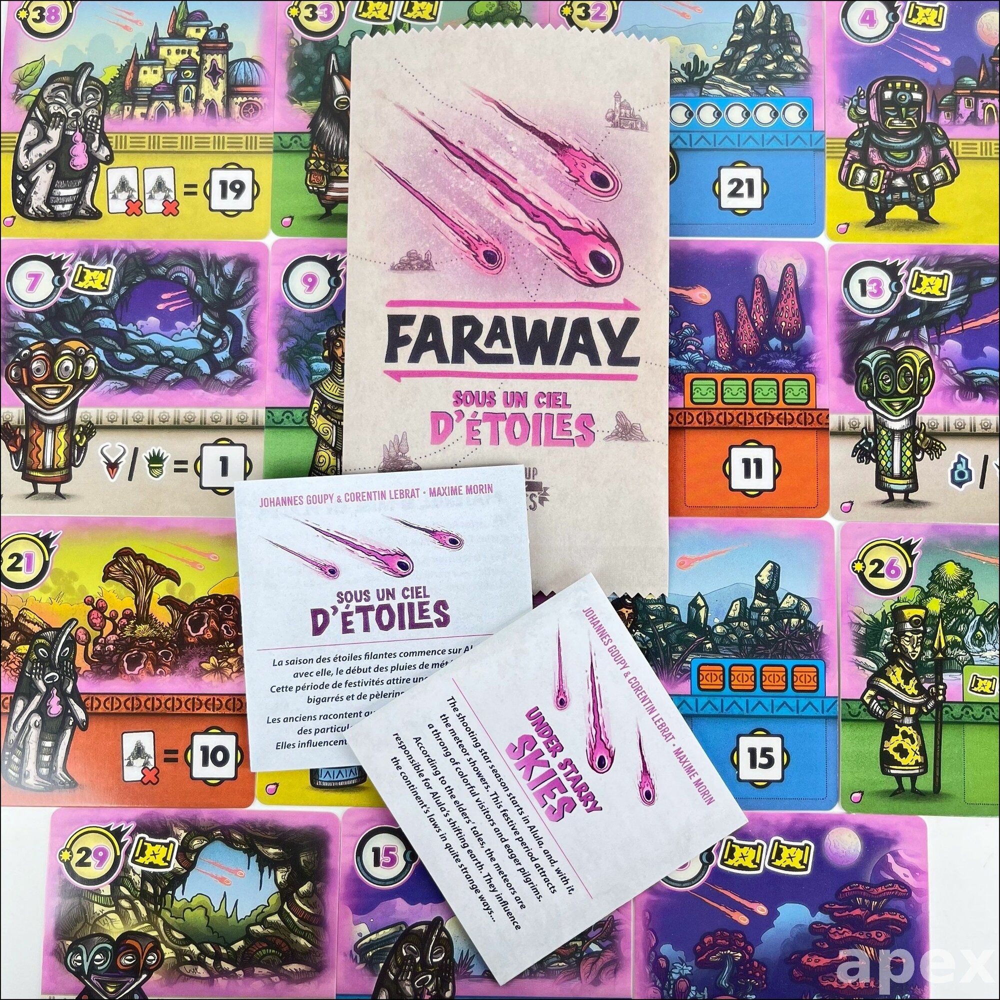 Настольная игра Faraway: Стратегическая карточная для вечеринок. Набор очков, для компании, игровых вечеров. Идеальный подарок на День Рождения.