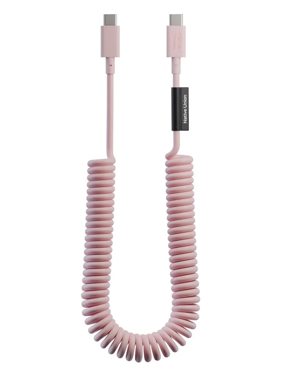 Кабель зарядный Native Union POP CABLE XL USB-C/USB-C, 60W, длина 2,4 м, цвет: розовый