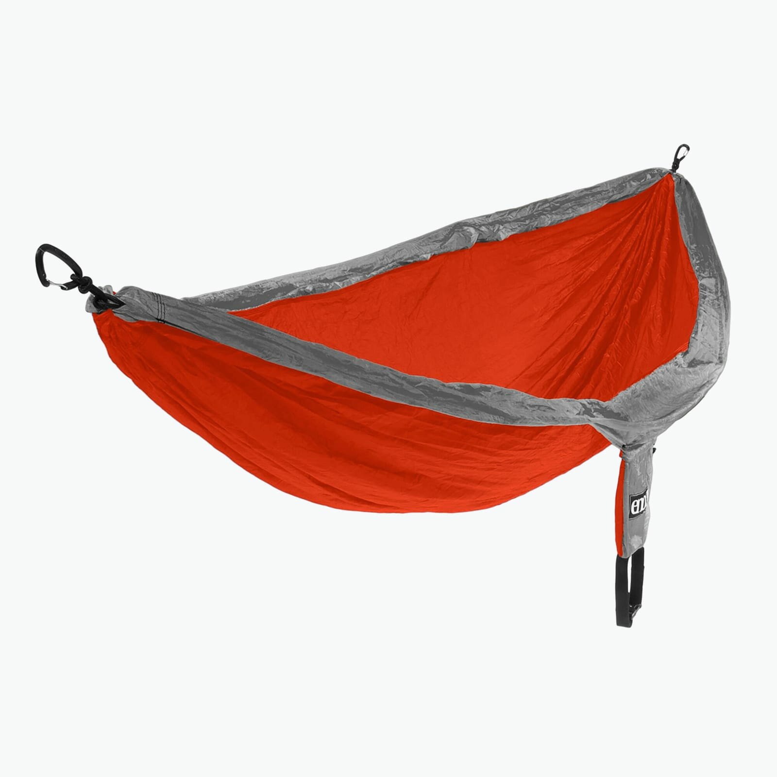 DECATHLON Туристический гамак ENO DoubleNest, оранжевый/серый, длина 285 см, ширина 188 см, максимальная нагрузка 180 кг