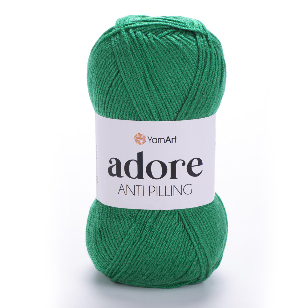 Пряжа для вязания YarnArt Adore 370 изумруд 100 гр/280 м 100% антипилинг акрил