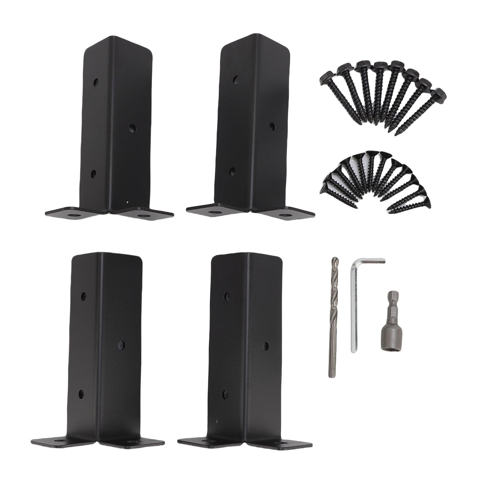 Регулируемые кронштейны для столбов 4 шт, для заборов/пергол