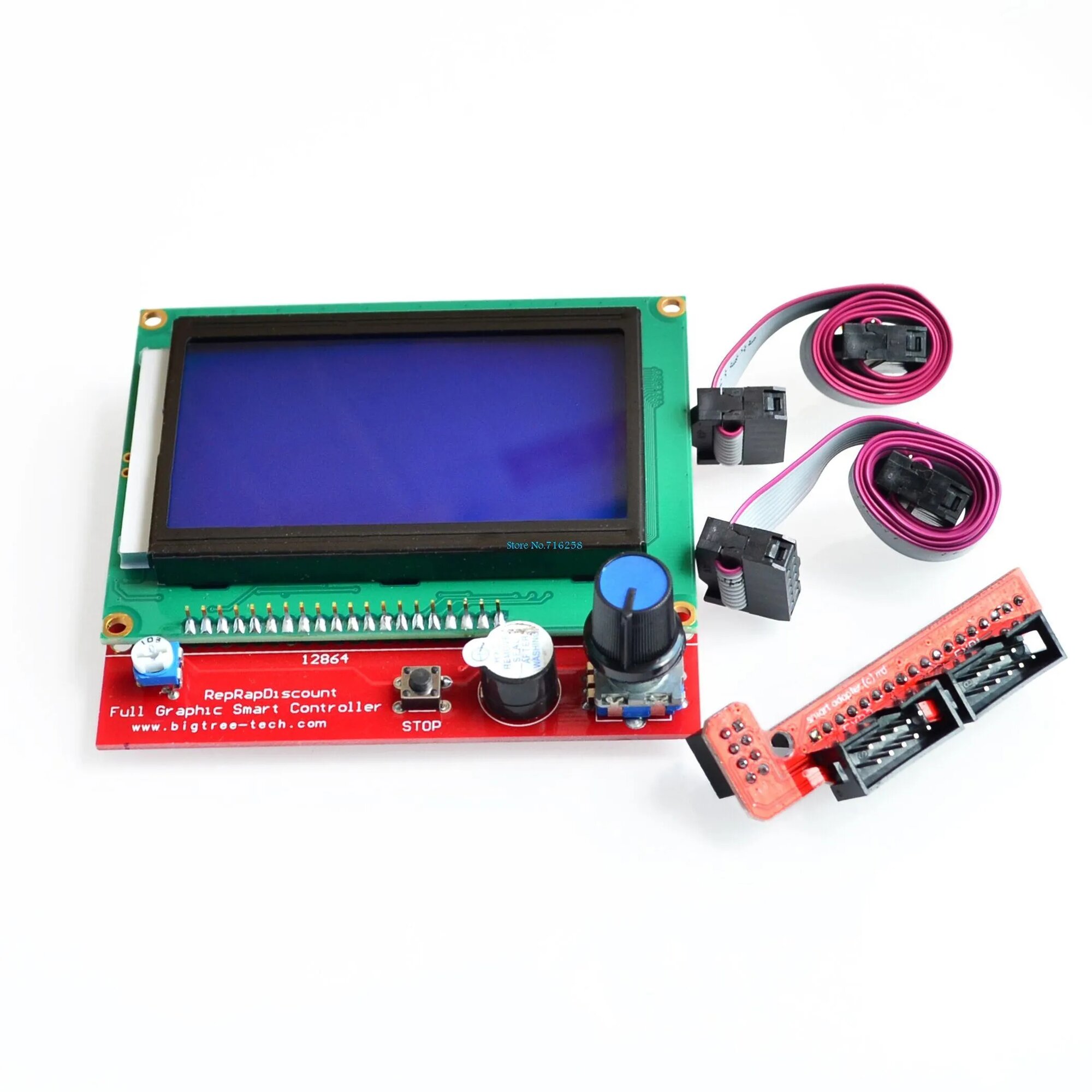 Контроллер 3D-принтера MINGYUANDINGYE RAMPS 1.4 LCD 12864 синий