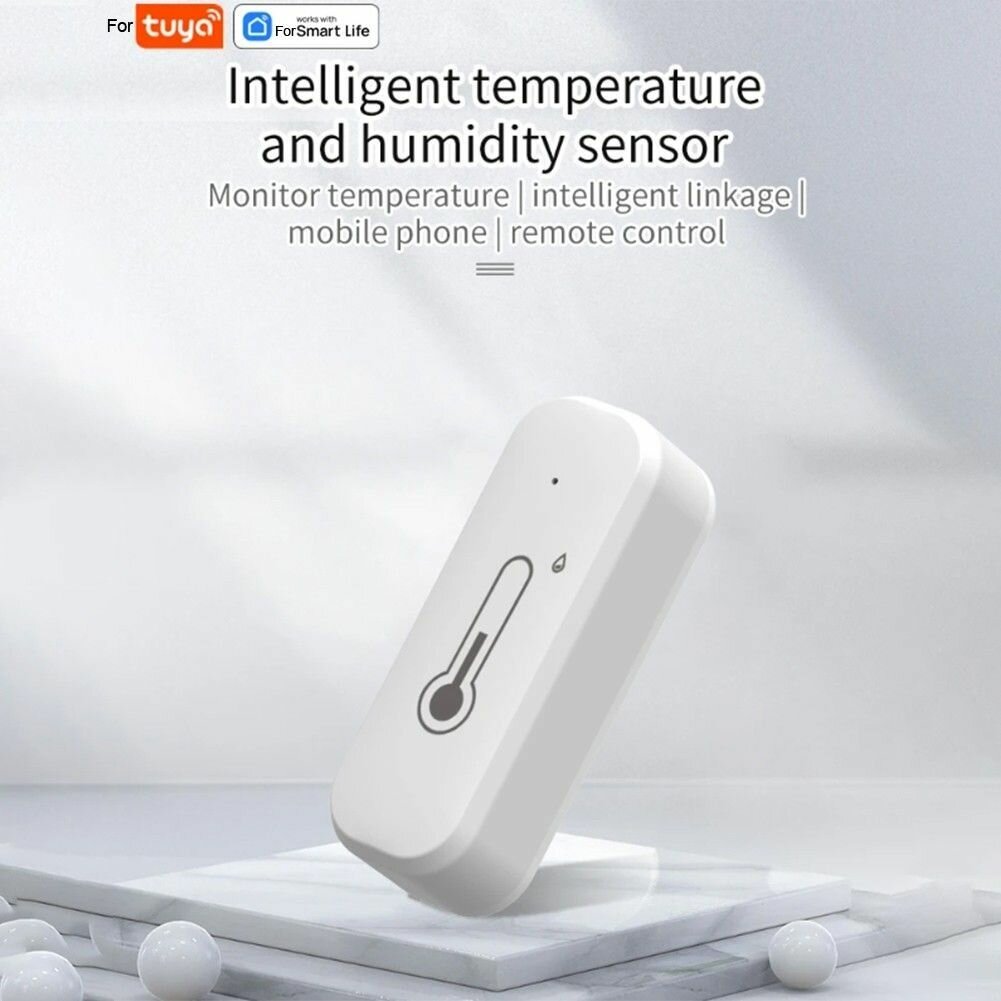 Умный WiFi Датчик Температуры И Влажности, Внутренний Термометр, Гигрометр Для Мониторинга