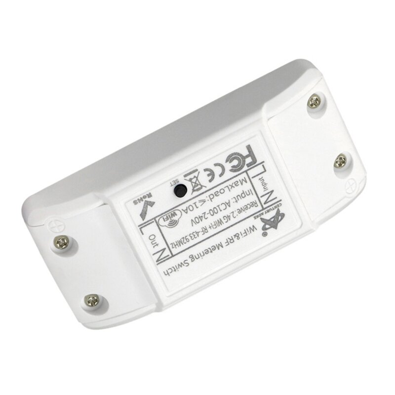 Интеллектуальные Переключатели Двойного Режима 2.4G WiFi 433 МГц RF Контроллер Мониторинга Энергии с Голосовым Управлением для Домашней Автоматизации