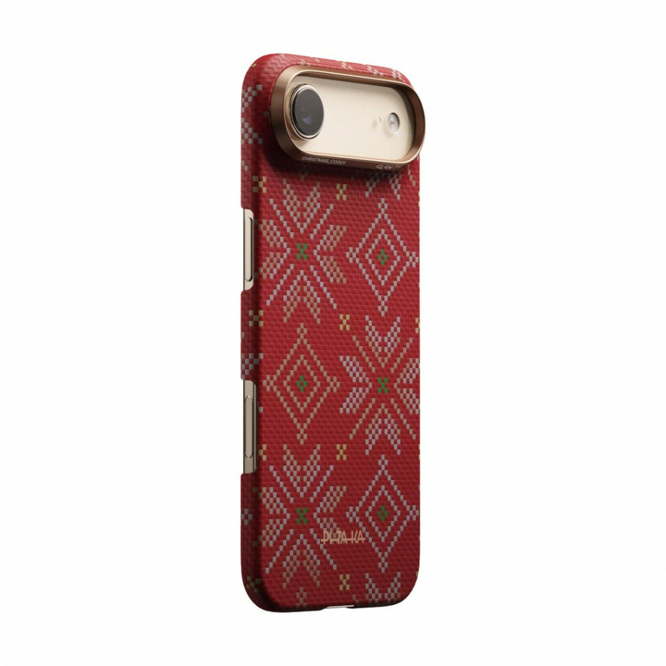 Чехол PITAKA Ultra-Slim Case для iPhone Air - Threads of Winter Scarlett