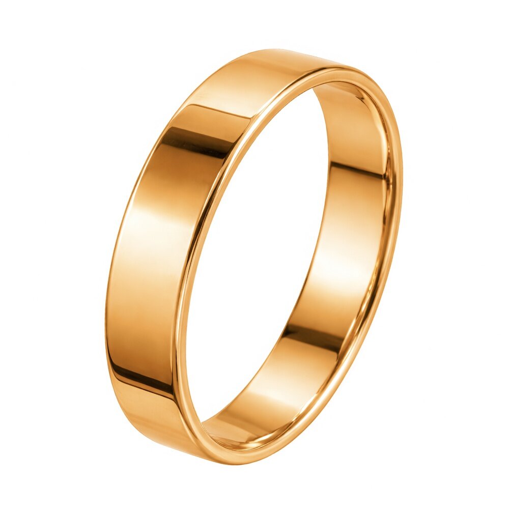 Кольцо обручальное, красное золото, 375 проба