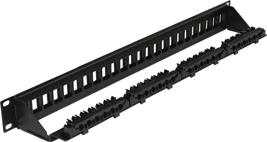 Патч-панель Lanmaster наборная 19", 1U, порты 24хRJ45, UTP (LAN-PPN24OK-UTP)