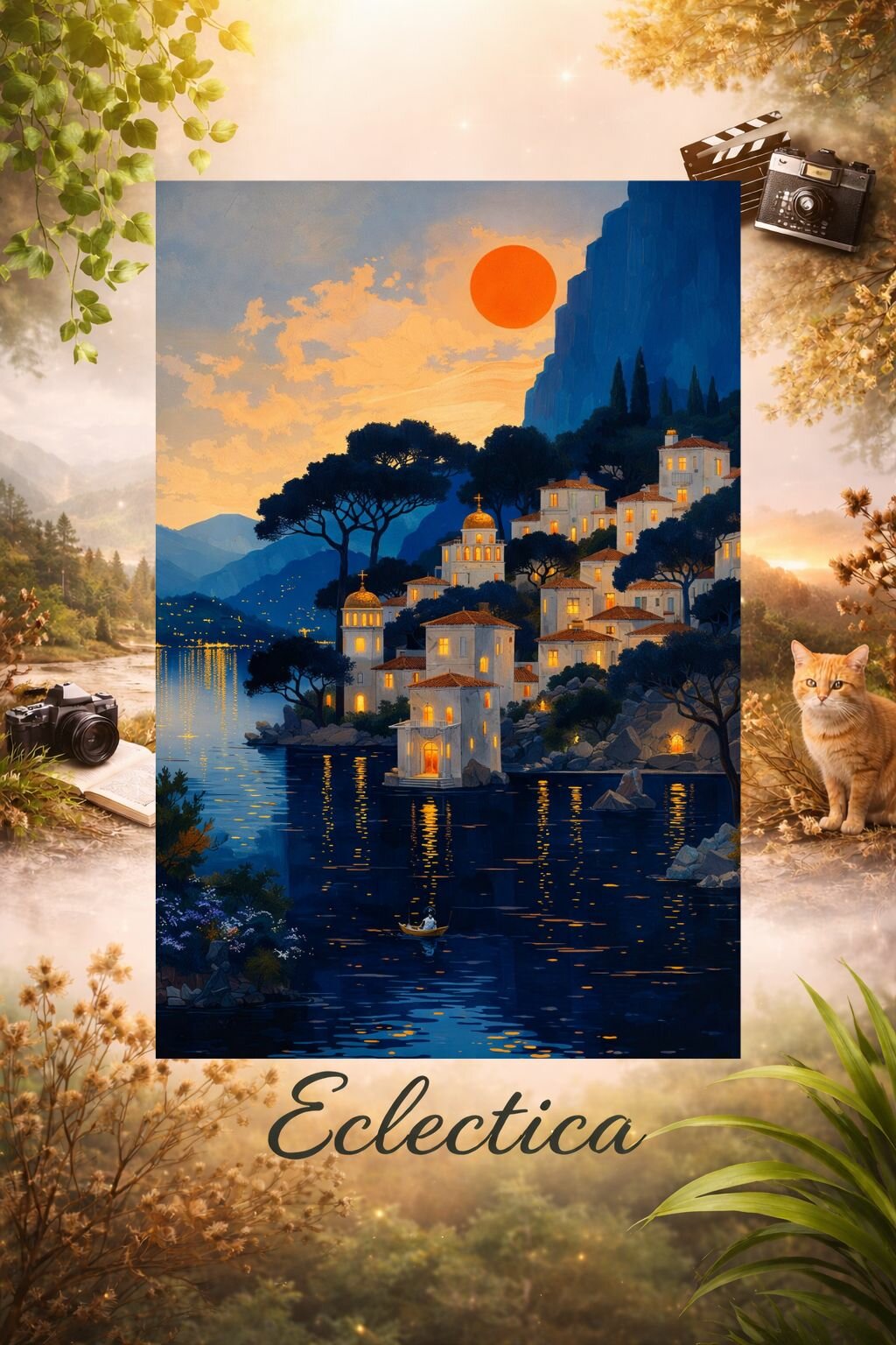 Постер "Средиземноморский вечер", 29.7х42см, А3, глянцевый