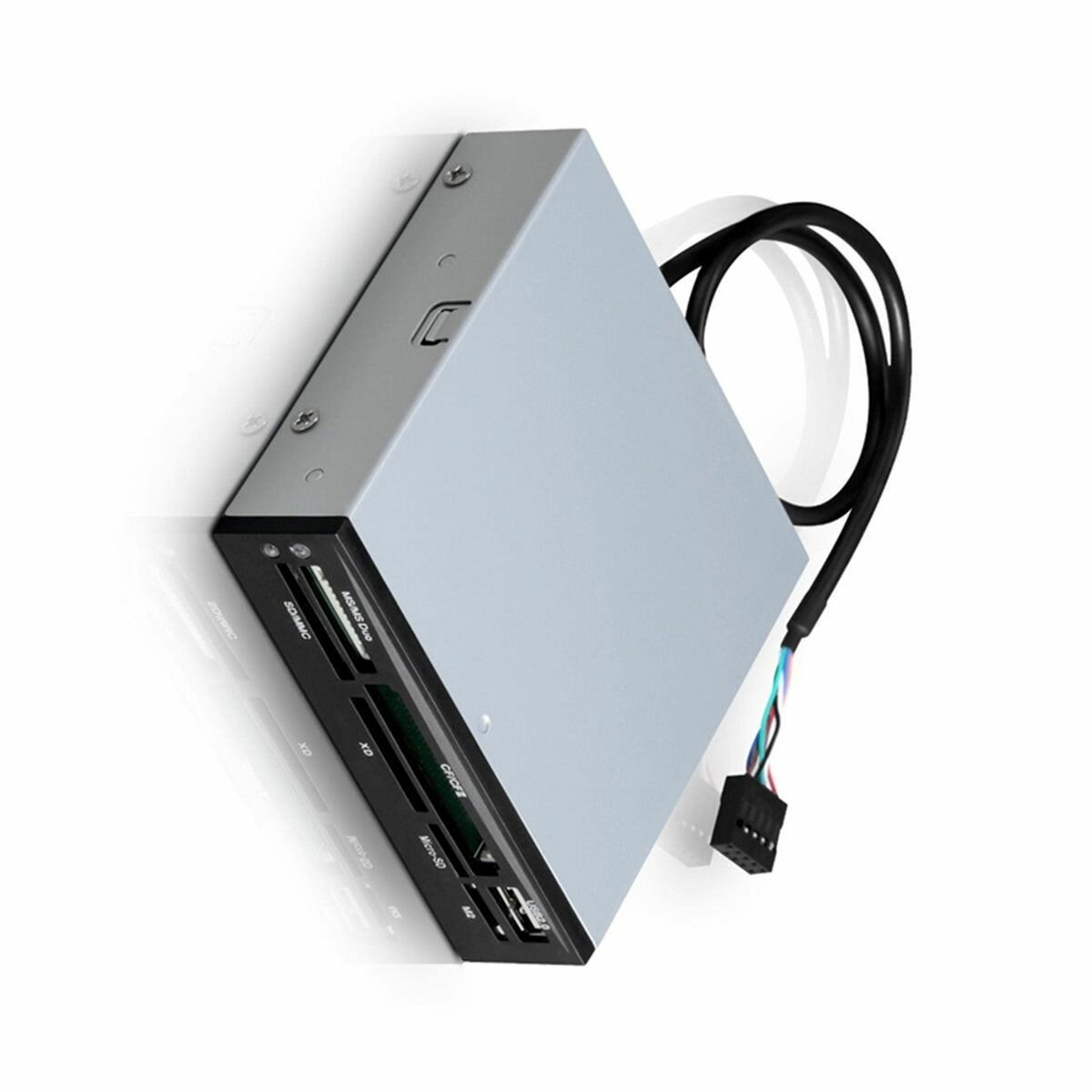 3,5-дюймовая передняя панель, внутренний USB 2.0 9-контактный картридер, концентратор TF Flash, слот Mini SD, Micro-SD, MMC MS XD