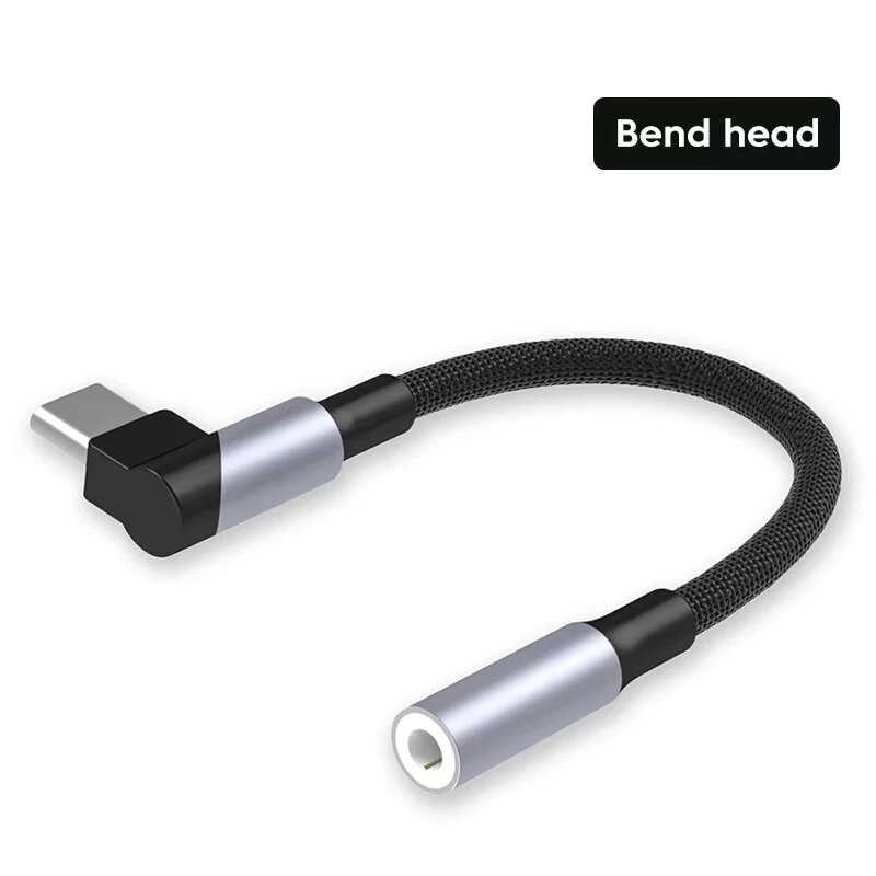 Аудиоадаптер USB C на 3.5 мм, Цвет: Elbow Type C