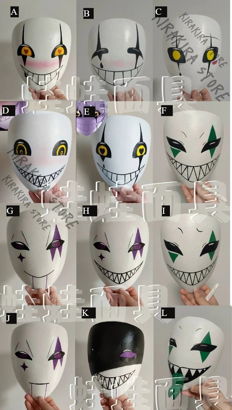 Фрикционный цирк Пьеро Маска Харлеюка, Доктора, Шута, ручной работы, для косплея, головной убор, Хэллоуин, Аниме Экспо