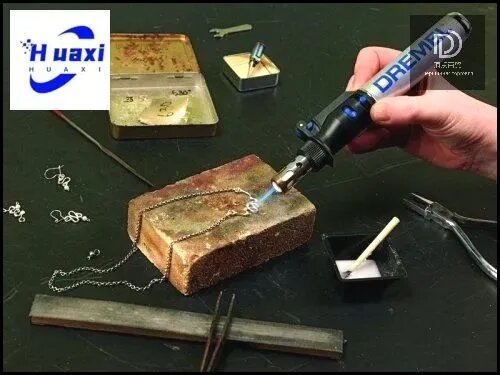 Паяльник DREMEL VERSATIP 6 предметов Газовый для пайки и термоусадки Черный — фото 1