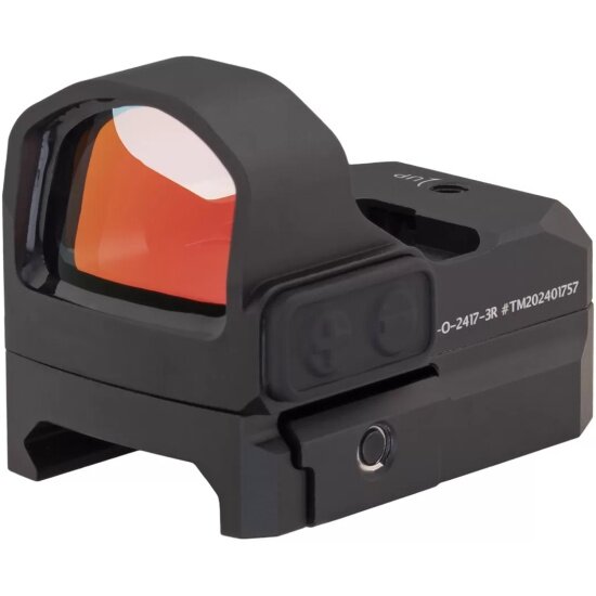 Коллиматор Gaut Tourmaline 1x24x17, открытого типа, точка 3 МOA, красная, 8+2NV, датчик движения, на Weaver, RMR, 52г