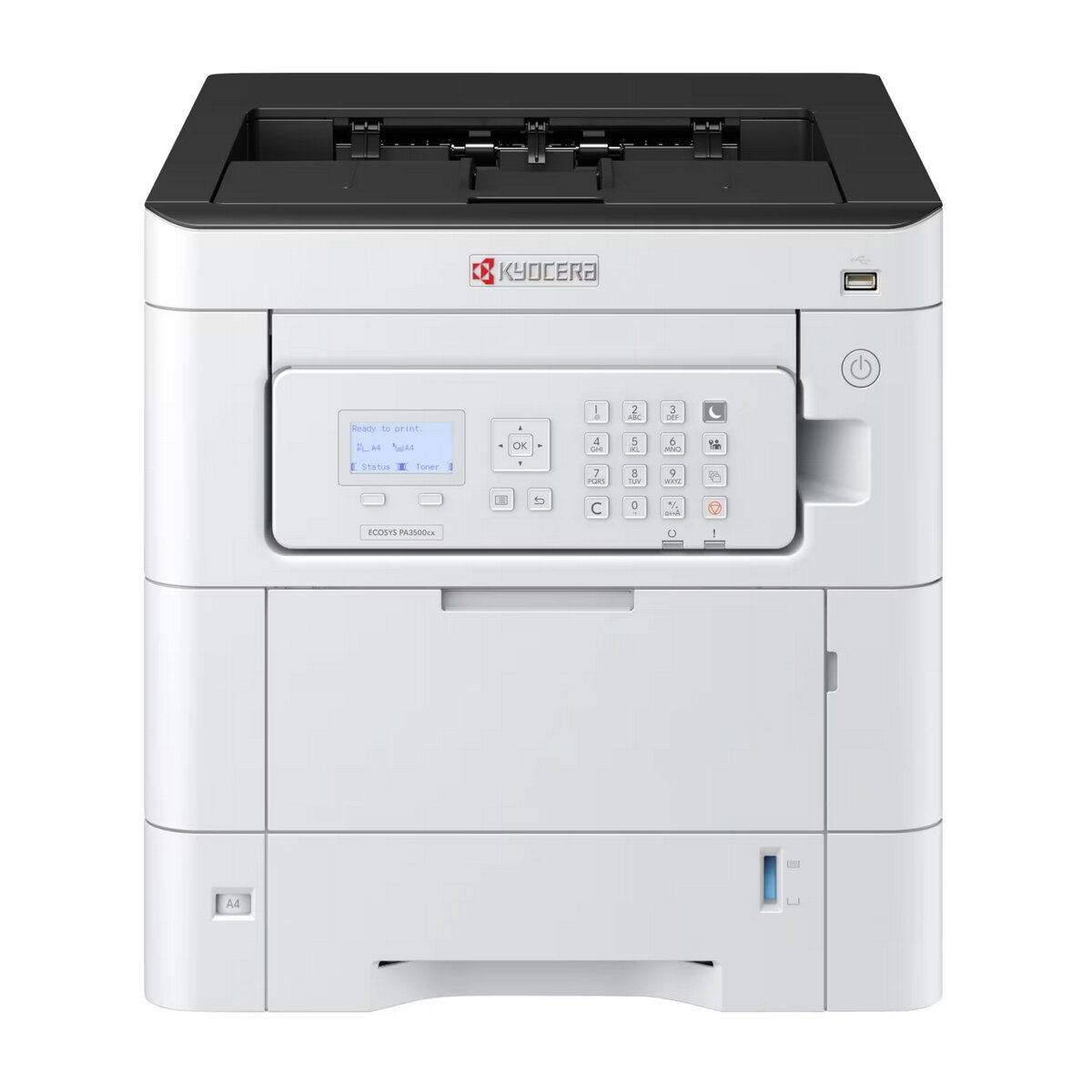 Принтер Kyocera Kyocera Ecosys PA3500cx А4, принтер, лазерный, черно-белый, 35стр/мин, 1200dpi, 1200МГц, 1024Мб, 512Гб, 100+550, AirPrint/USB/Ethernet, 3500стр/картридж, (1102YJ3NL0) уц-4-2
