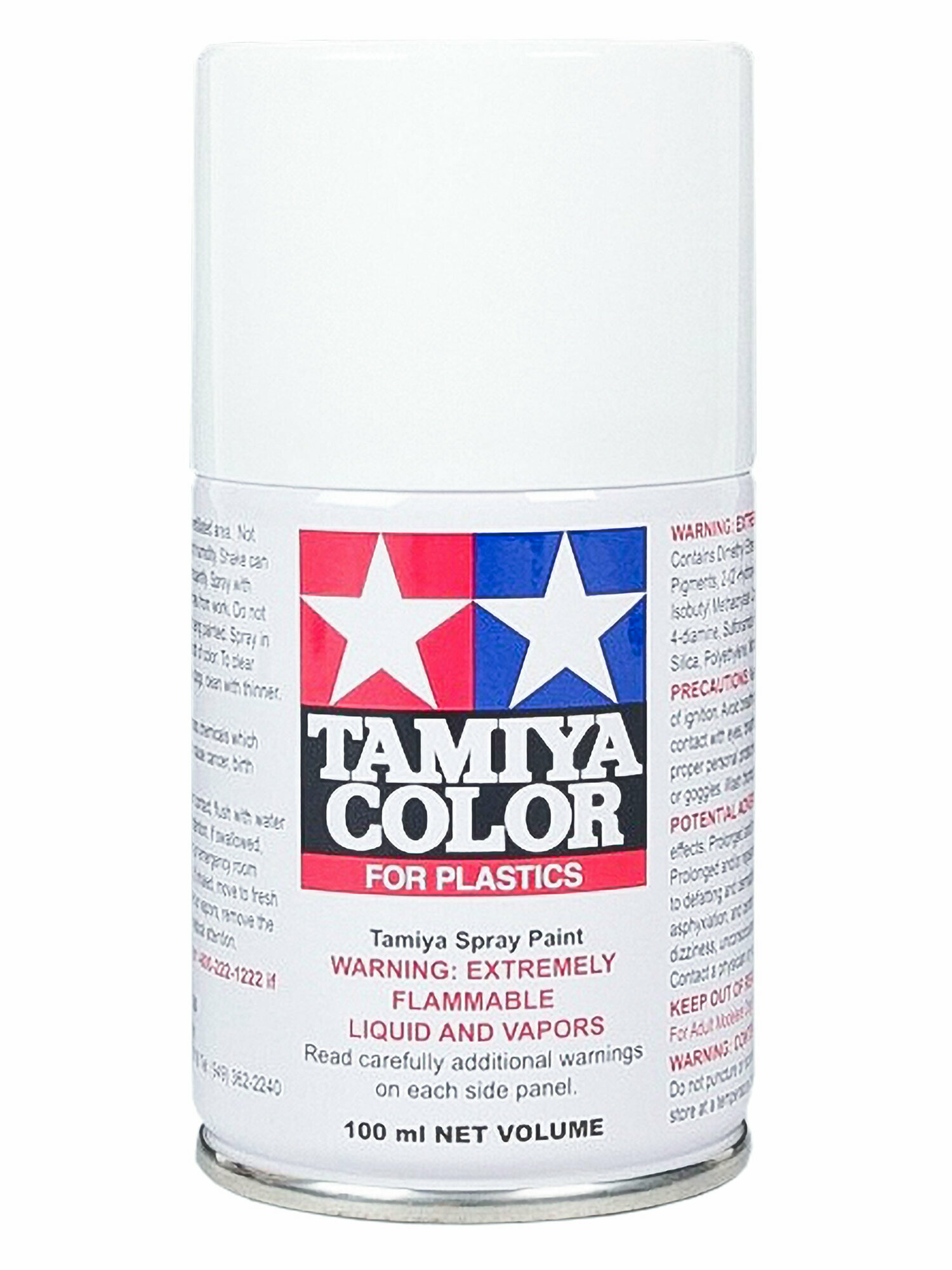 Краска лаковая аэрозольная Tamiya Color Lacquer TS-27 Matt White 85027 белая матовая, 100 мл
