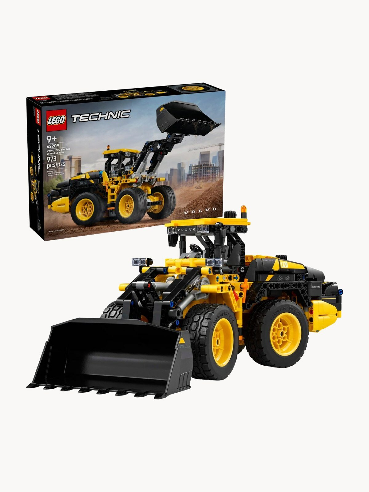 Конструктор LEGO TECHNIC 42209 Электрический колесный погрузчик Volvo L120, 973 детали