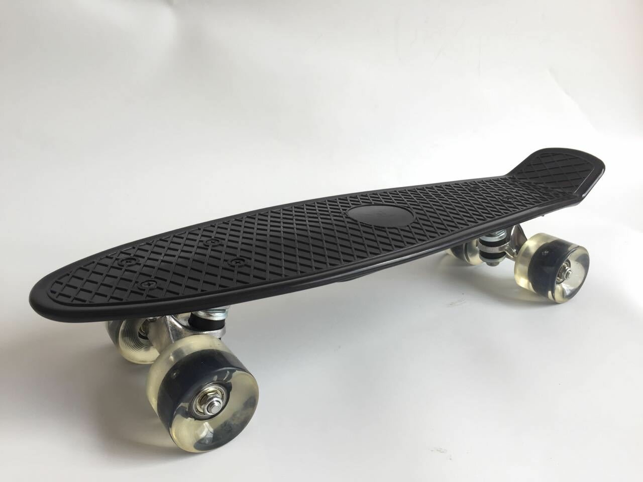 Ев Шен пластиковая рыбка скейтборд для юношей, черный 22 дюйма, 4 колеса, легкий пластиковый доска для уличного катания