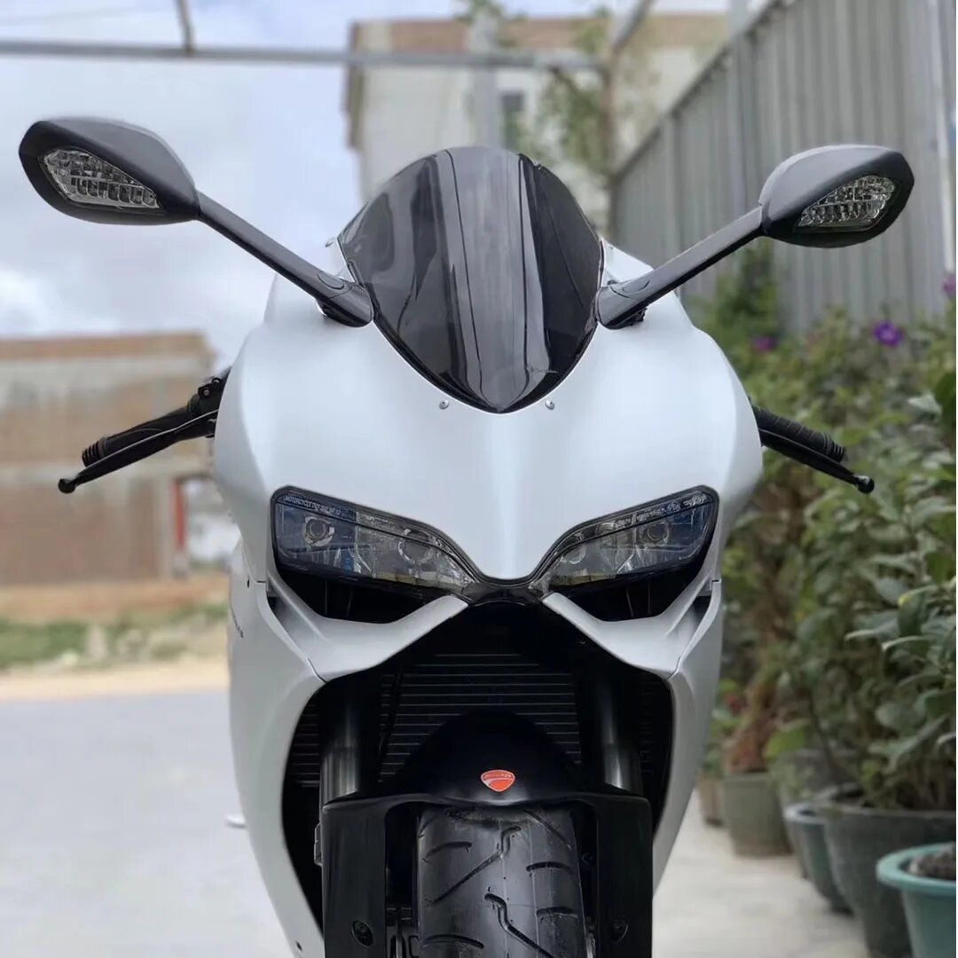 Ветровое стекло для мотоцикла Ducati Panigale 899 1199 1199R 1199S, двойное пузырьковое стекло Black