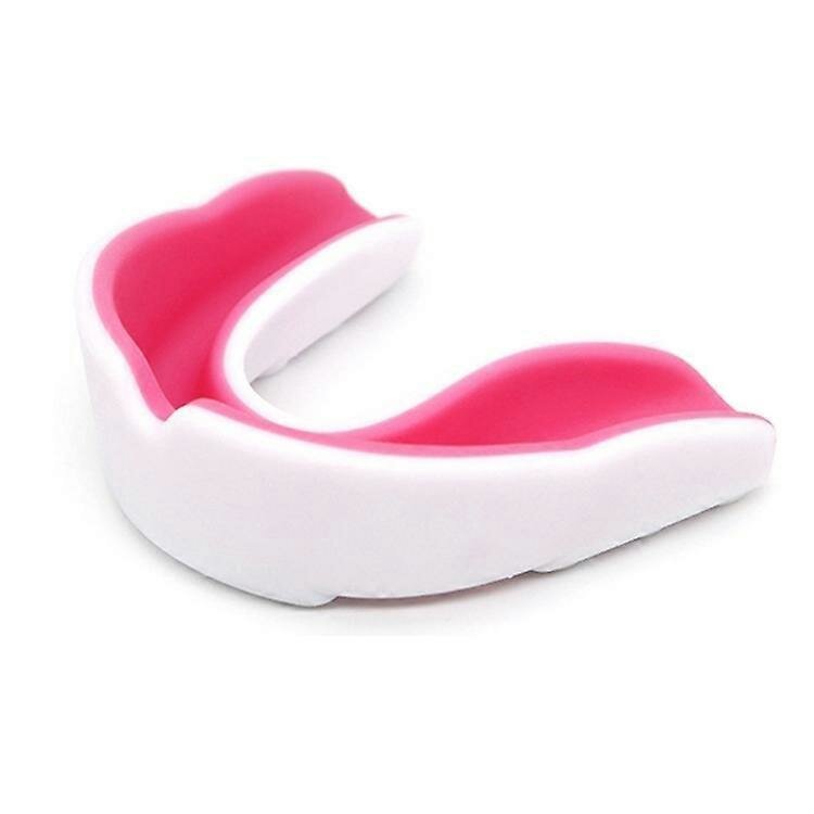 W003 Защитная капа для баскетбола, бокса и других видов спорта санда, изготовленная из ЭВА, детская (бело-розовая).