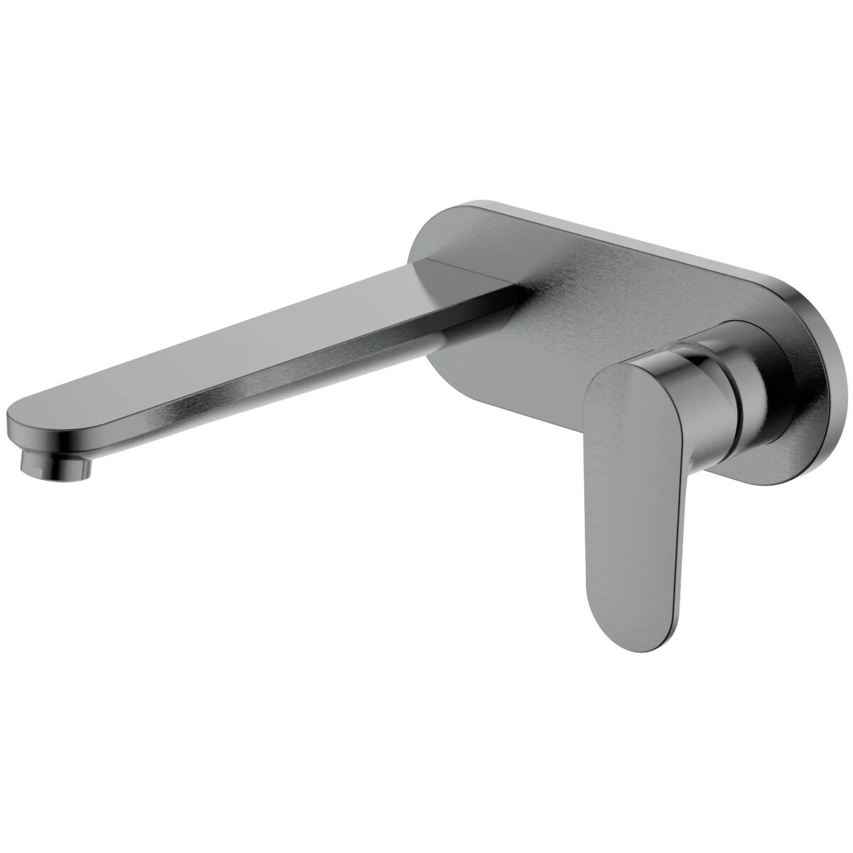 Смеситель для раковины Aquatek Ника AQ1813BGM встраиваемый, без донного клапана, оружейная сталь матовый