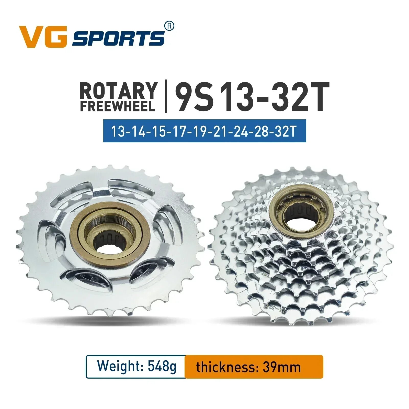 VG Sports Кассета 9s 13-32T Rotary Freewheel