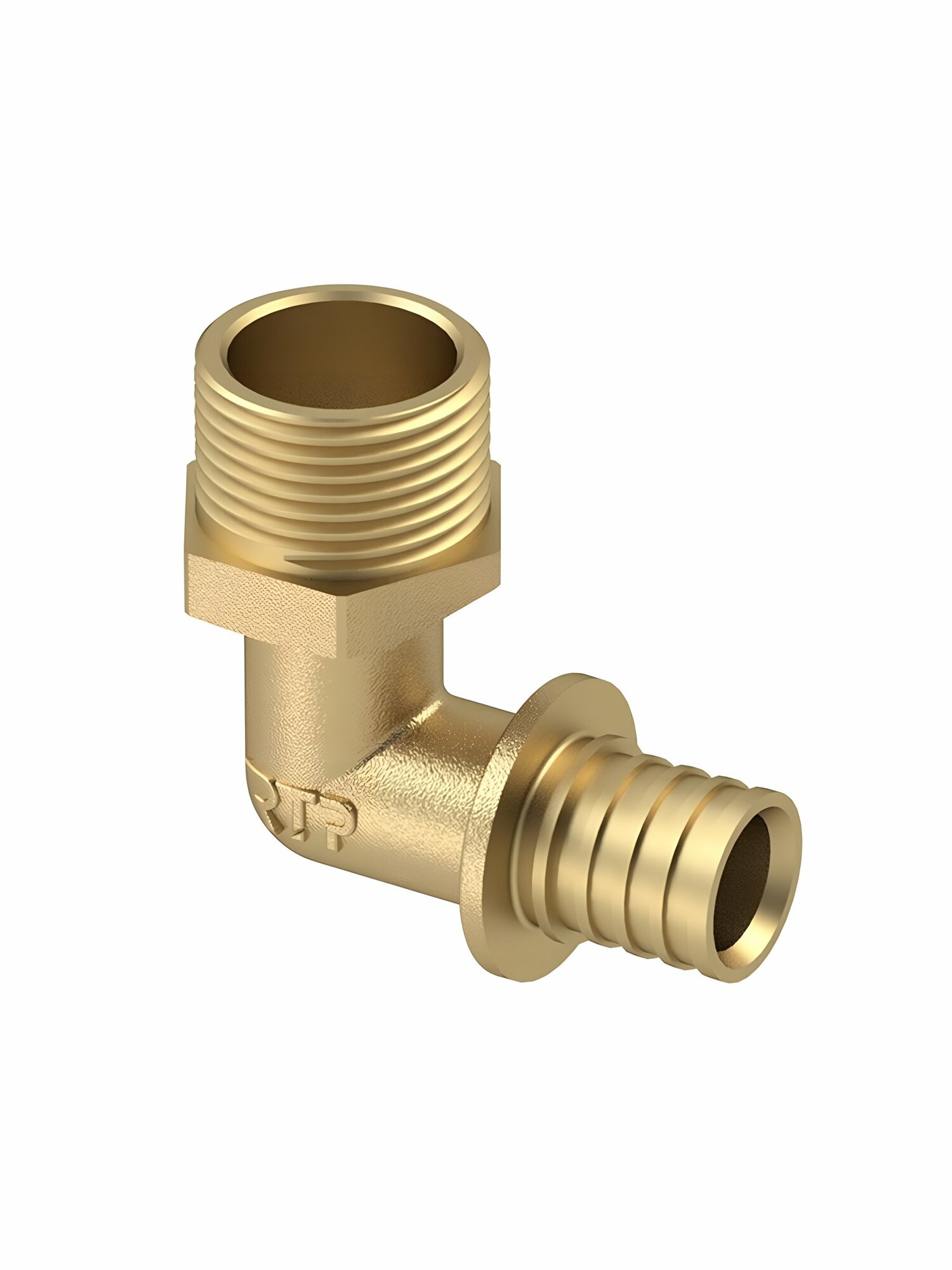 Уголок латунный d20х3/4" наружная резьба РосТурПласт