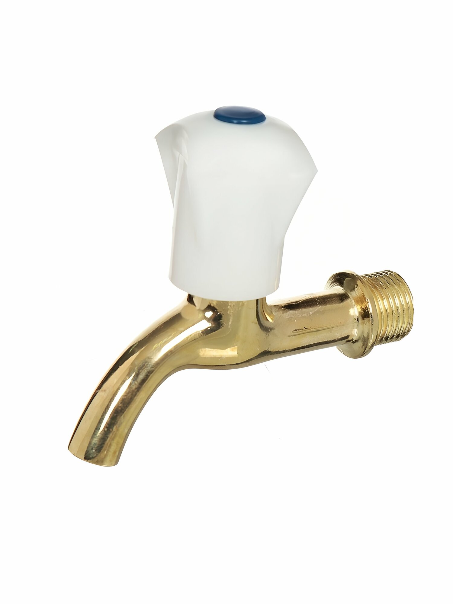 Кран водоразборный ComfortFactor 21958, тип СССР желтый, латунь