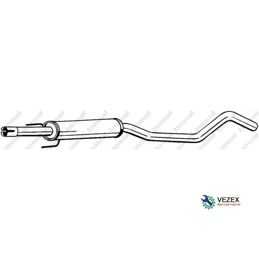 BOSAL 285-957 Глушитель (средняя часть)