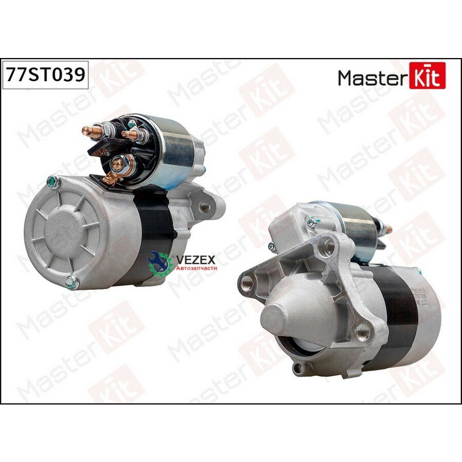 MASTERKIT 77ST039 стартер! 0.85Kw\ Renault Logan/Duster/Kangoo, Nissan Almera, Lada Largus 1.6 07>
