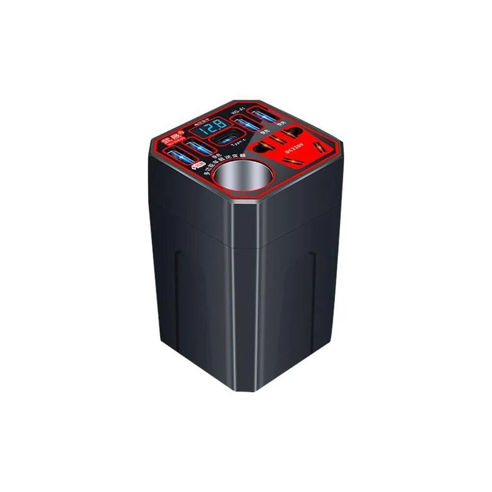 "Автомобильный зарядник-инвертор 12V/24V 220V универсальный для автомобилей и грузовиков