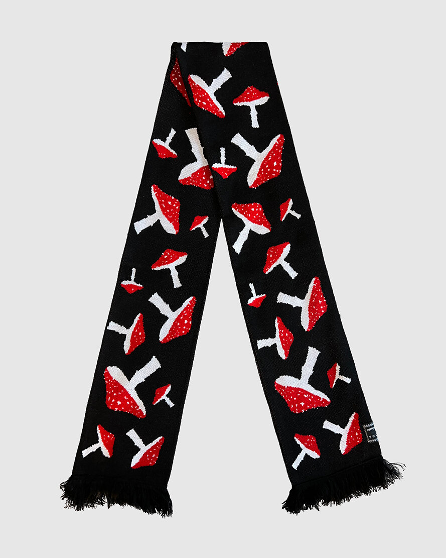 Шарф Мухоморы для мужчин и женщин