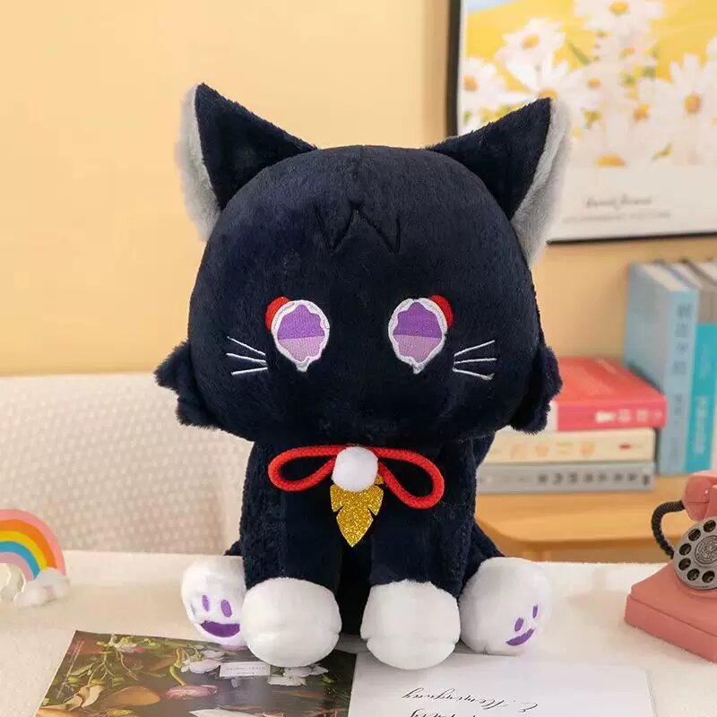 Геншин Импакт Сайтама Кот Плюшевая Игрушка - Слезящиеся Глаза, Мягкая Хлопковая Игрушка для Косплея, Милый Подарок для