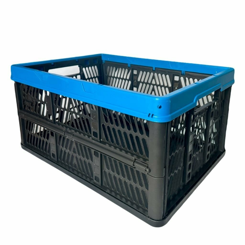 Ящик хозяйственный складной Мультипласт 32 л для хранения овощей и вещей, прямоугольный с ручками, артикул MPG8874