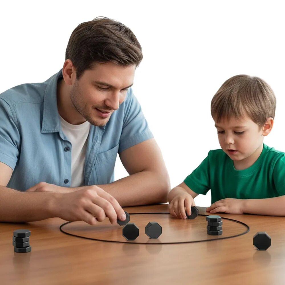 Магнитная настольная игра Шахматы с 20 фигурами и регулируемым ремешком