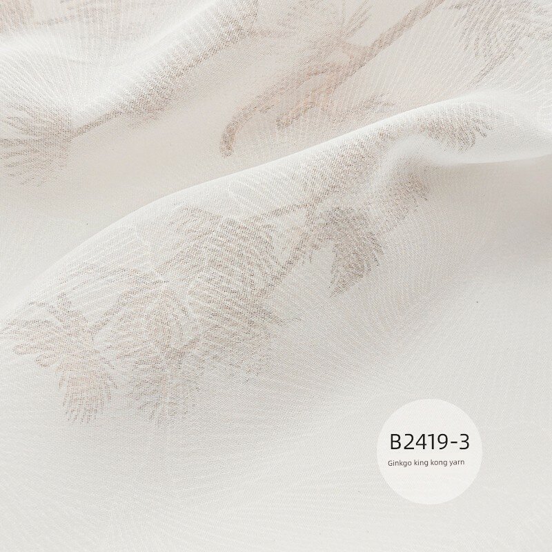Ткань для штор Ginkgo Diamond Sheer, 2,7м, 3,1м ширина, легкая, непрозрачная, анти-царапина