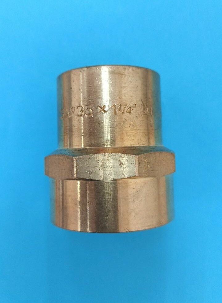 Муфта переходная пайка/резьба ВР 35х11/4" SANHA, бронза (4шт)