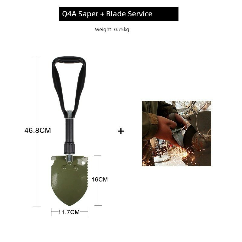 Подлинная заводская 6411, инженерная лопата Q4A, рыболовная лопата, складная многофункциональная лопата,