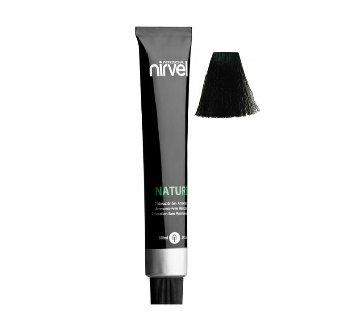 NIRVEL PROFESSIONAL NATURE (Бивалентный краситель без аммиака)/ 1-0 чёрный 100/60 мл