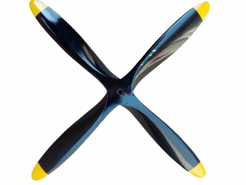 Деревянный 4 лопастной пропеллер CW 14 дюймов (14x10) для RC самолётов с фиксированным крылом 1 шт.
